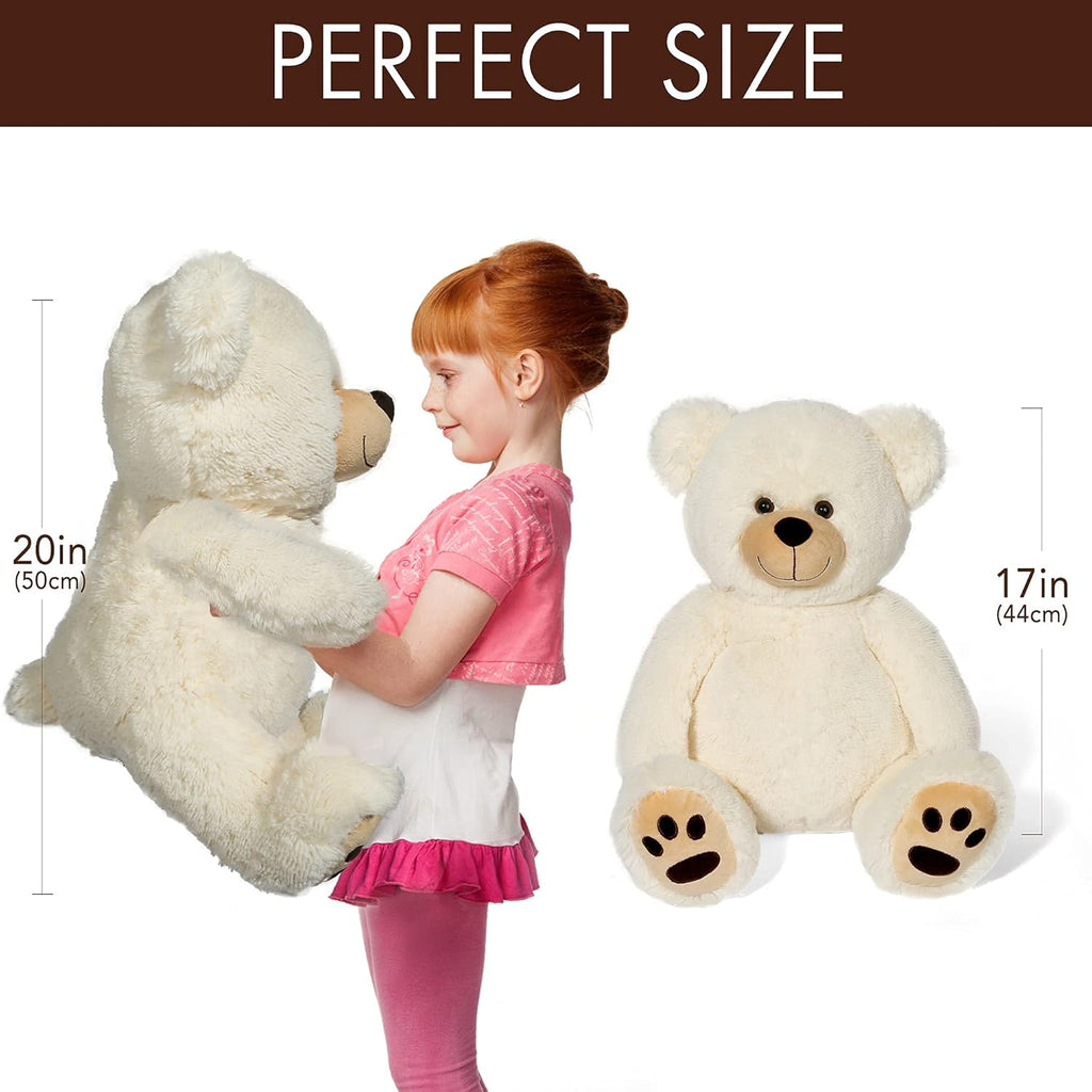 20-Inch Plush Teddy Bear Toy with Footprints - Ideal Gift for Children ...
